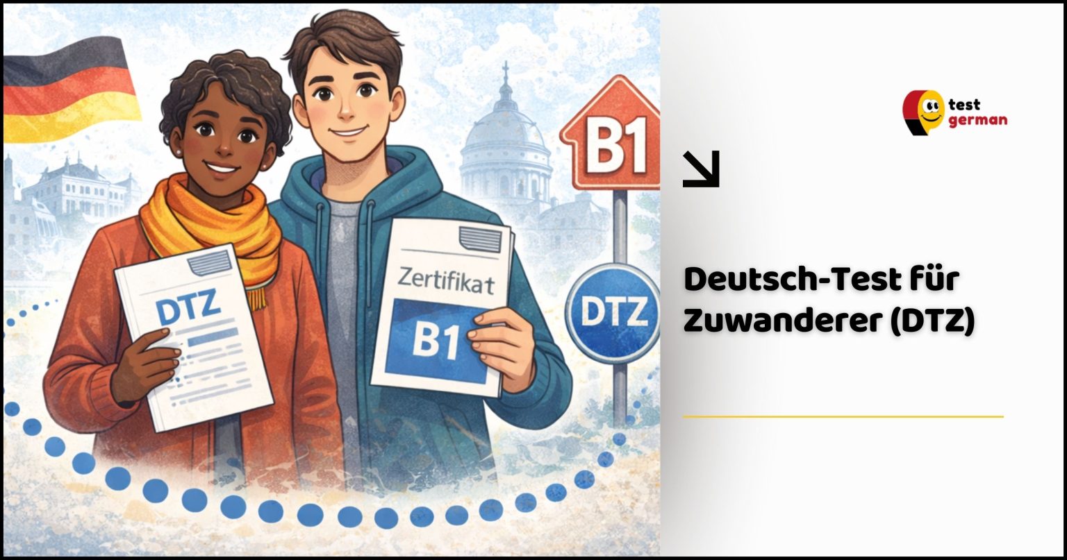 Deutsch-Test für Zuwanderer (DTZ): Dein Weg zum B1-Zertifikat - Test German